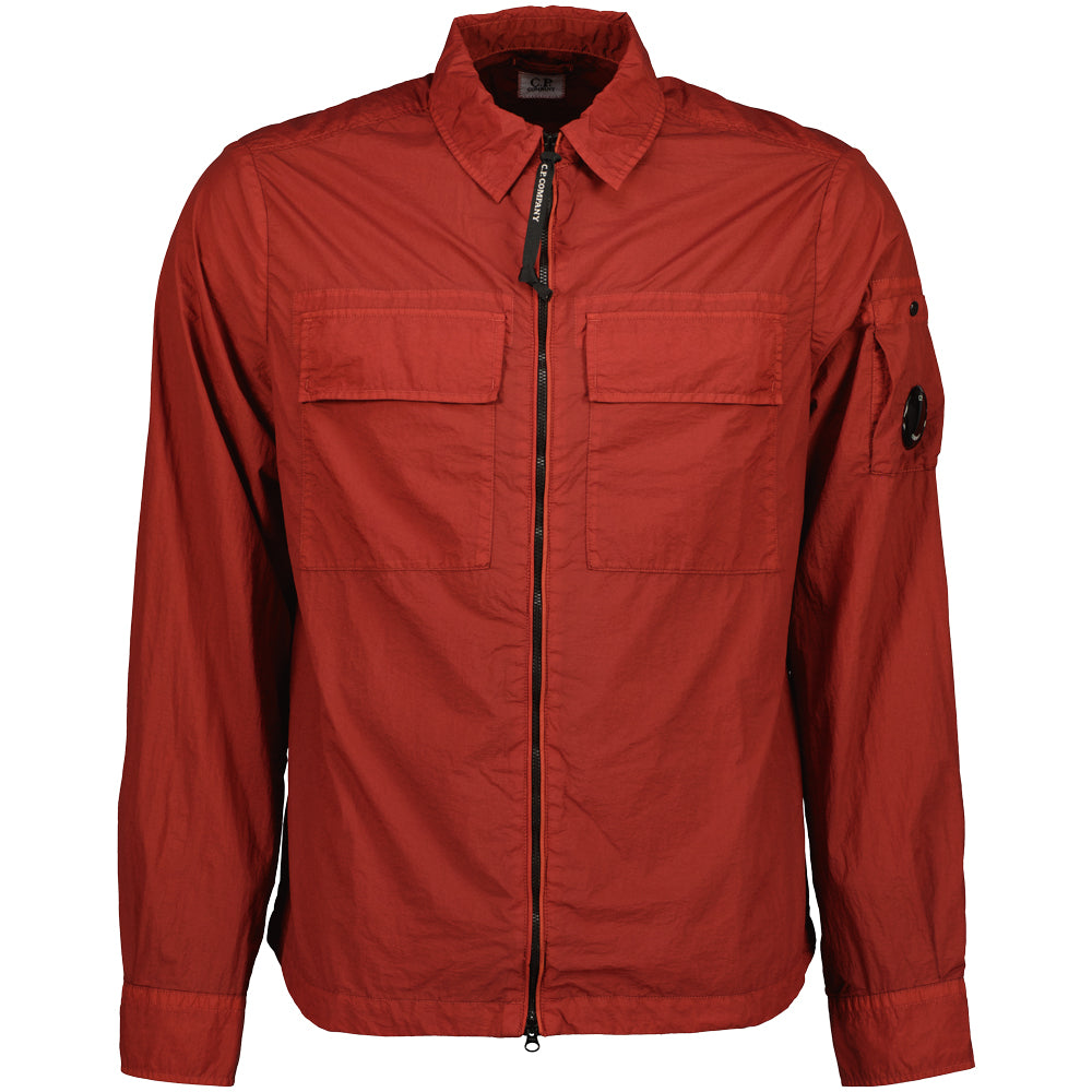 C.P. Company | Taylon L Lens Overshirt Jacket - Ketchup