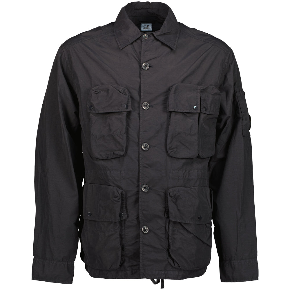 C.P. Company | Flatt Nylon Utility Lens Overshirt Jacket - Total Eclipse