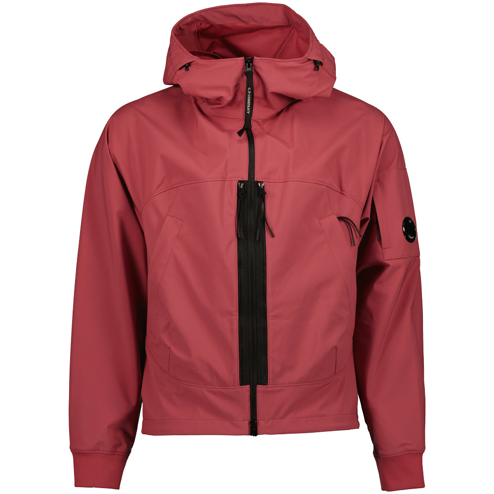 C.P. Company | Shell-R Hooded Lens Jacket - Red Bud