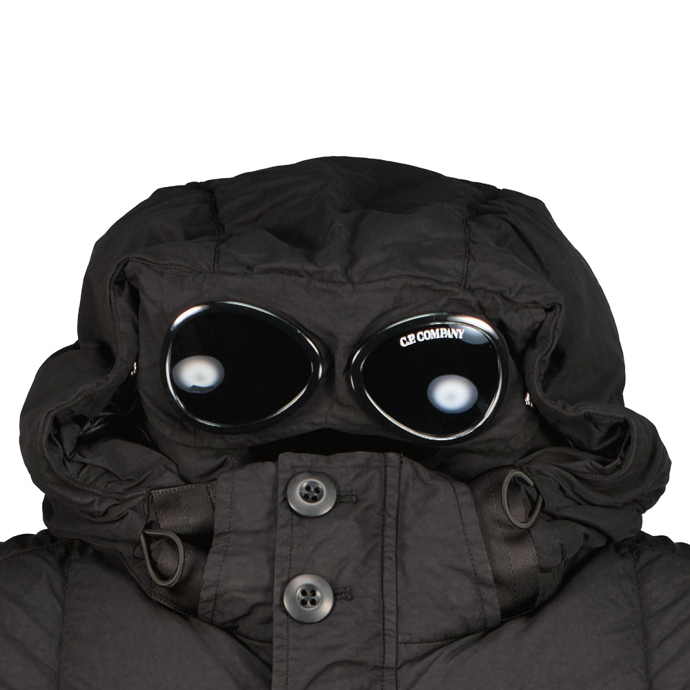 C.P. Company | Flatt Nylon Down Goggle Jacket - Black