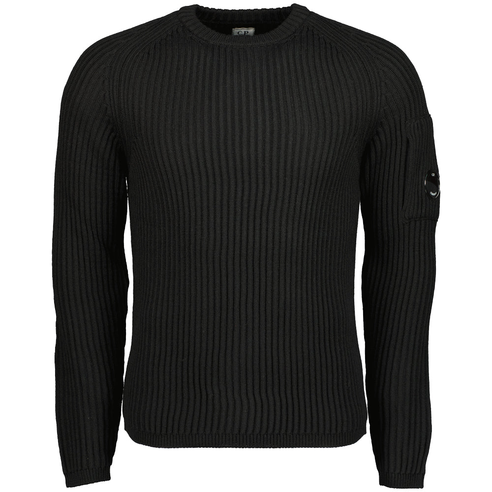 Ribbed Crewneck Lens Jumper– Casual Basement