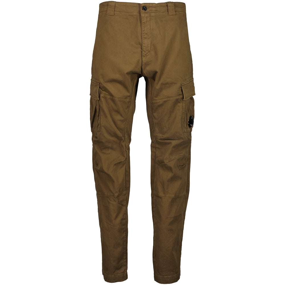C.P. Company | Stretch Satin Lens Cargo Pants - Butternut