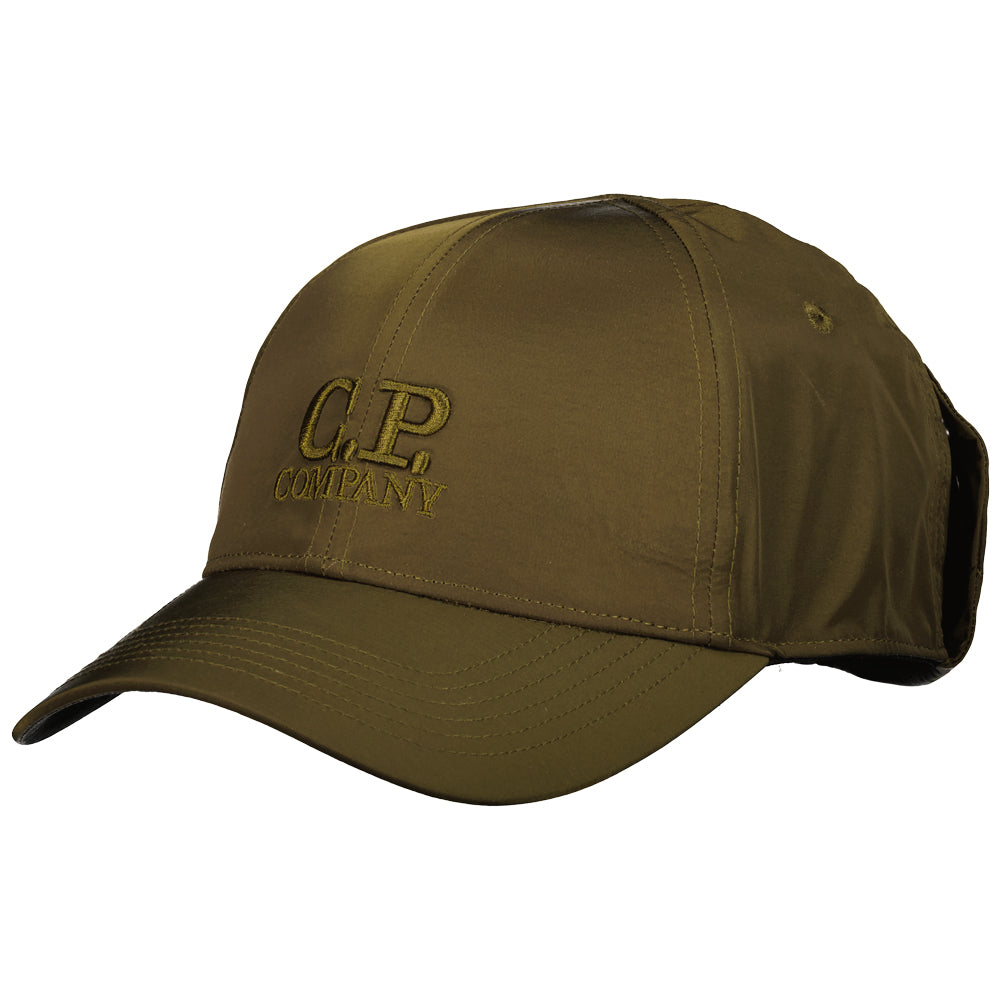 C.P. Company | Chrome-R Embroidered Logo Goggle Cap - Ivy Green