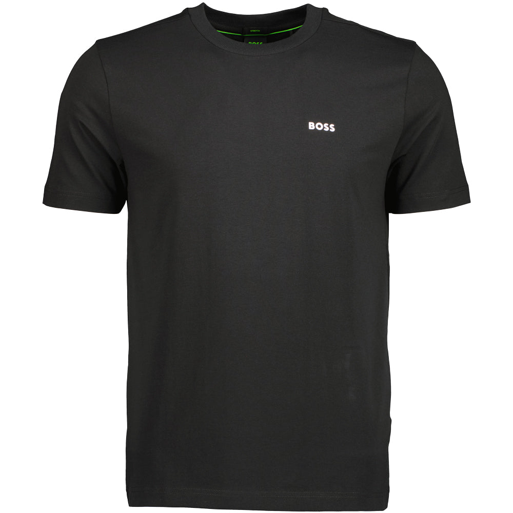 Hugo Boss | Stretch Cotton Contrast Logo T-Shirt - Black