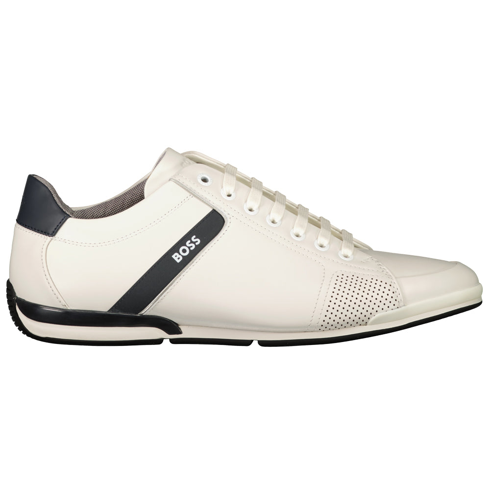 Hugo Boss | Saturn Low-Top Leather Trainers - White