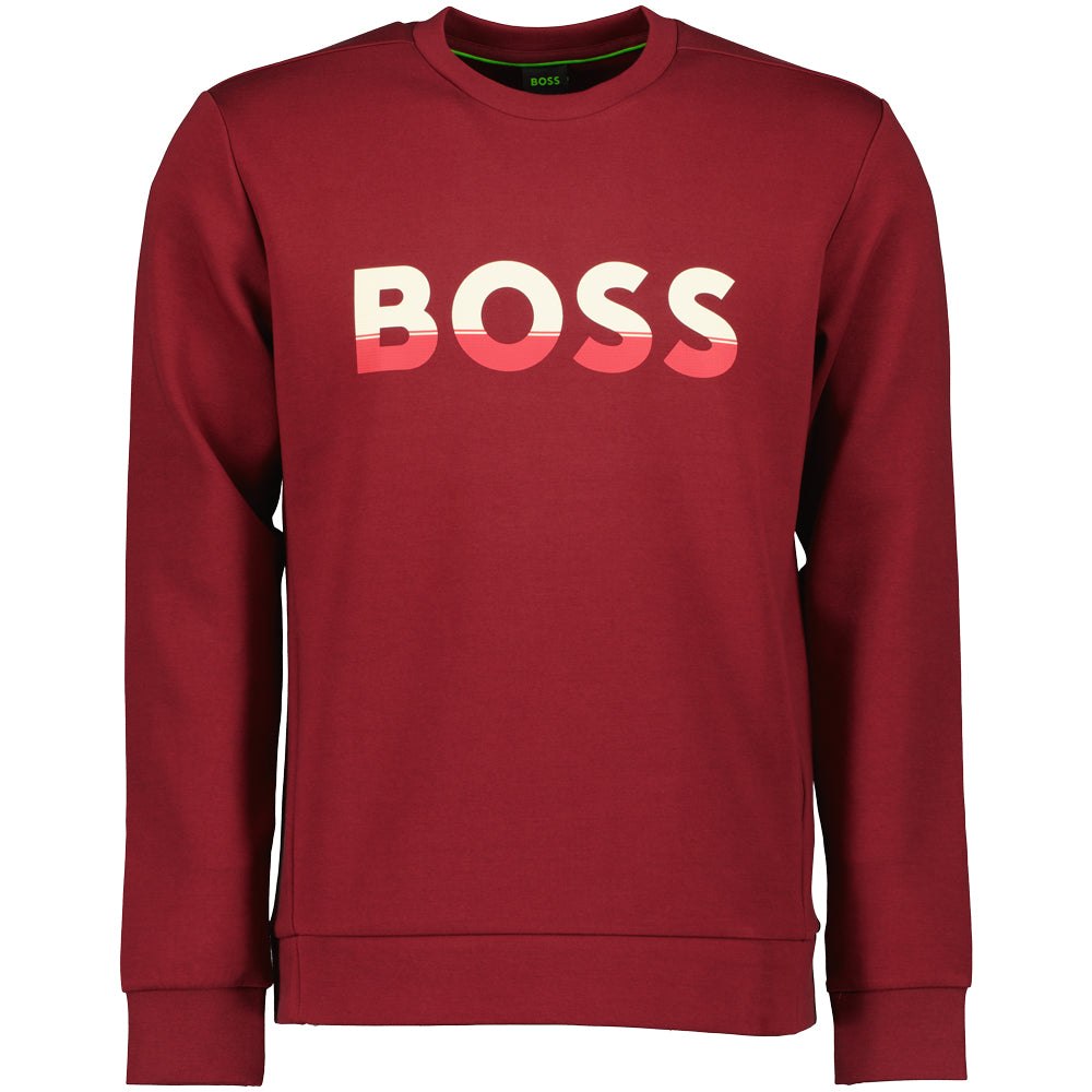 Hugo Boss | Colour-Blocked Logo Sweatshirt - Burgundy
