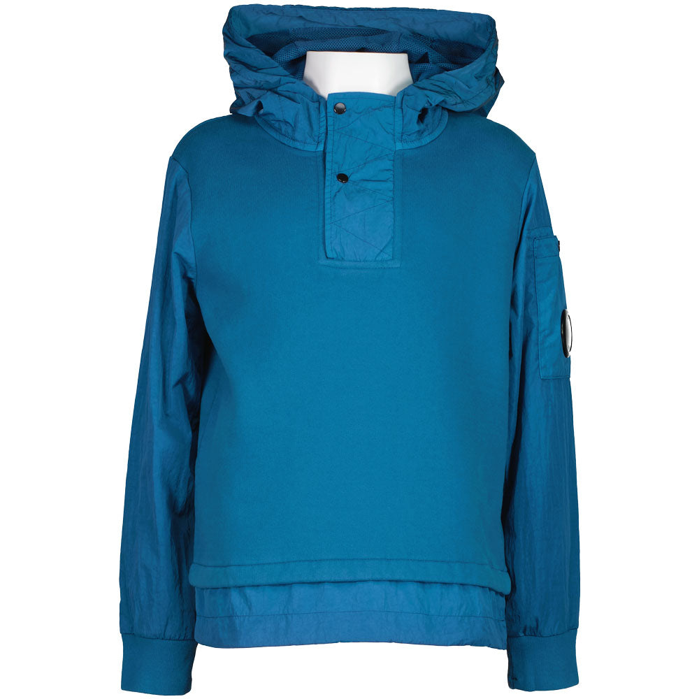 C.P. Company UnderSixteen | C.P. Junior Mixed Lens Hoodie - Saxony