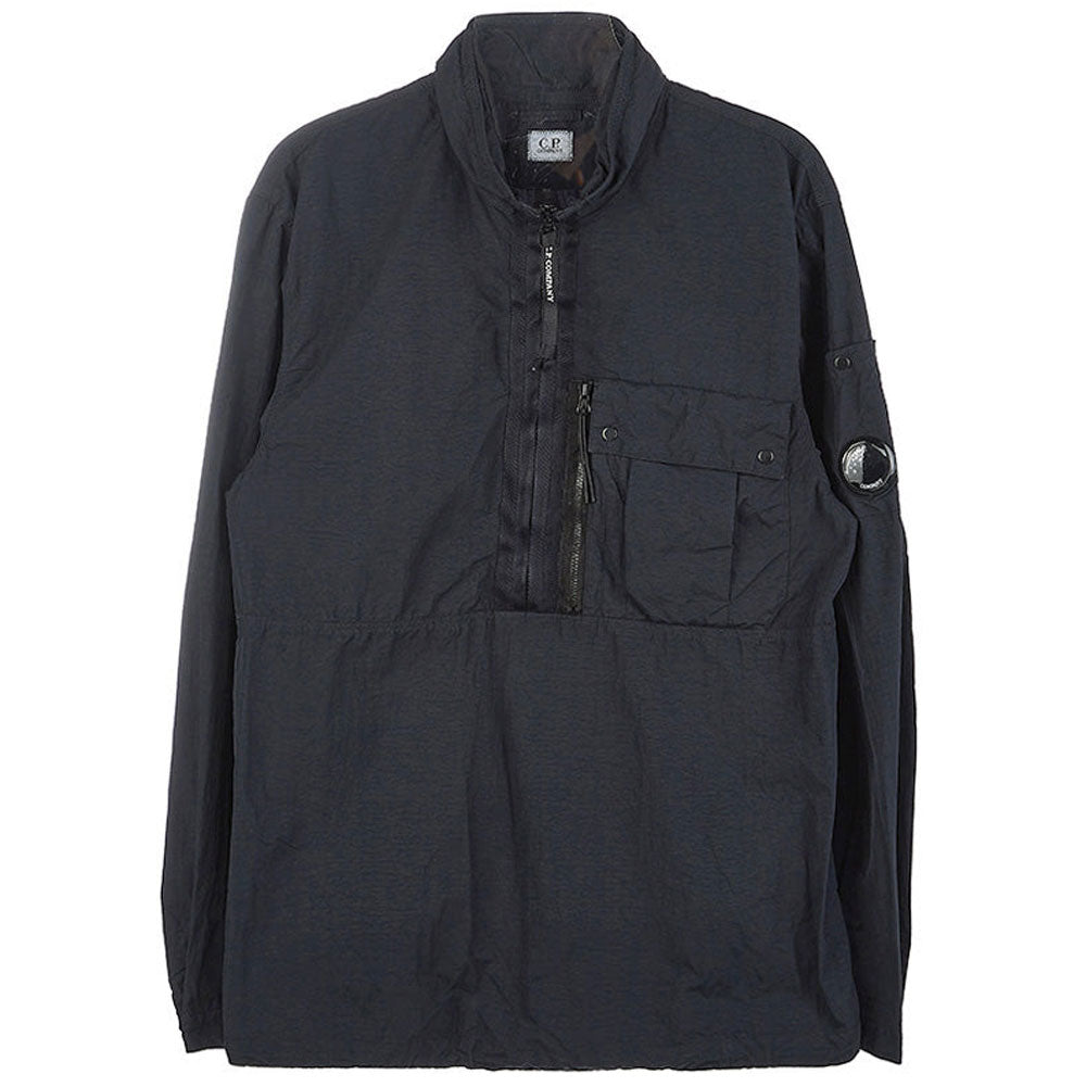 C.P. Company | Flatt Nylon Half Zip Lens Overshirt - Total Eclipse